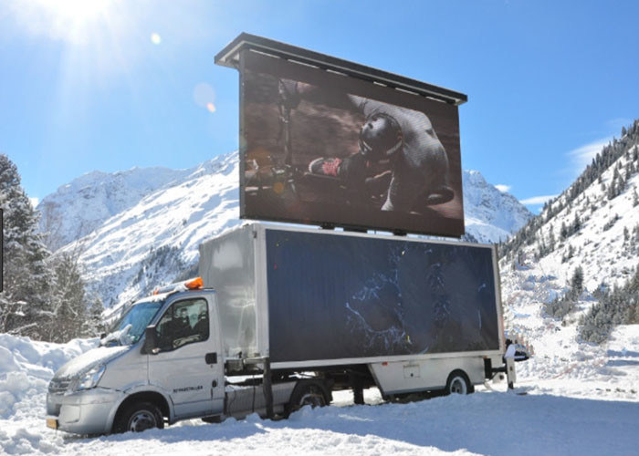 High Definition P8 Mobile LED Screen Outdoor IP65 1/4 Scan Driving Method
