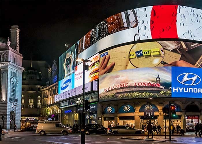 160 Degree Viewing Angle Outdoor LED Display Video Wall For Building ...