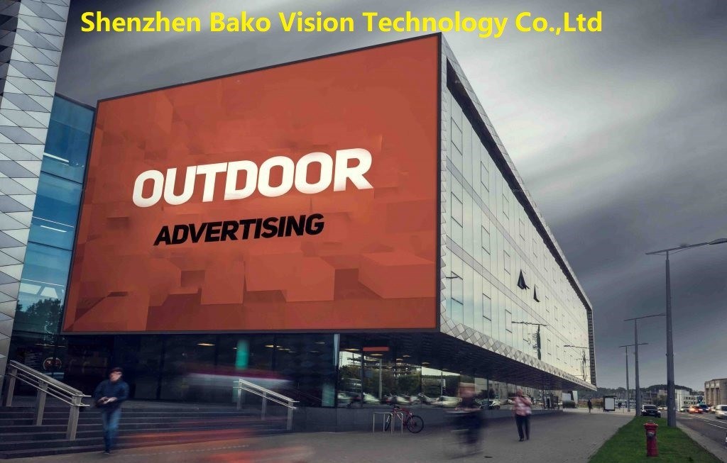 Wall Mounted Billboard LED Display Outdoor Fixed SMD2727 Full Color ...