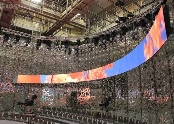 Rubber Flexible Billboard LED Display Curved Advertising Board Indoor ...